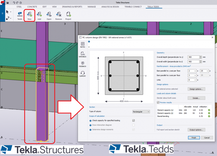 How do I use the Tekla Tedds Integrator for Tekla Structures? | Trimble User Assistance